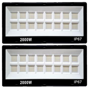 Kit 2 Refletor Led 2000w Holofote Bivolt Prova Dágua Ip67 Frio - Hi ...