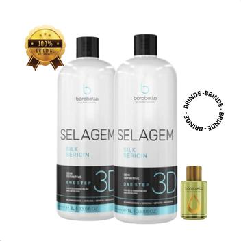 Kit 2 Selagem 3d Semi Definitiva Borabella Organic 1l - Cuidados com o ...