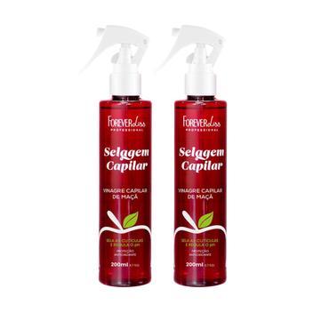 Kit 2 Selagem Capilar Vinagre Maçã Hidratação Forever Liss - Kit de ...