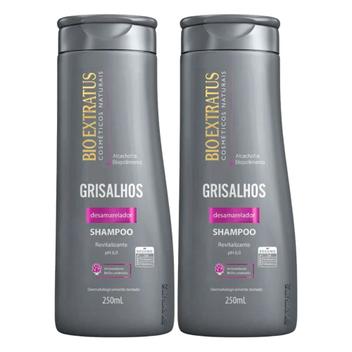 Kit 2 Shampoo Roxo Matizador Desamarelador para Cabelos Grisalhos Bio ...