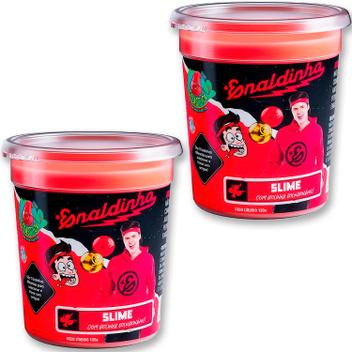 Kit 2 Slime Gelástica Colecionável Enaldinho (Com Bolinha Surpresa ...