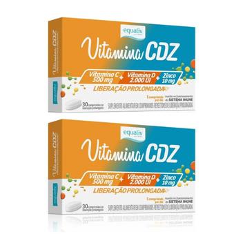 Kit 2 Suplemento Alimentar CDZ C + D + Zinco 30 Cpr- Equaliv - Kit de ...