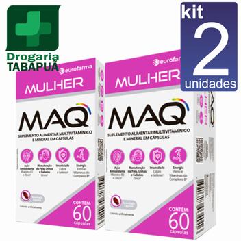 kit 2 Suplemento De Vitaminas E Minerais Maq Mulher 60cp Eurofarma - Multivitamínico ...