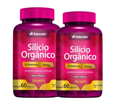 Kit 2 Suplemento Silício Orgânico com 60 Cápsulas - Herbamed ...