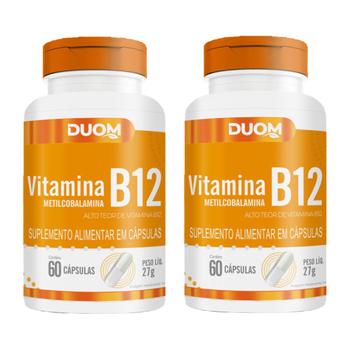 Kit 2 Suplemento Vitamina B12 Metilcobalamina 60 Cps Duom - Vitaminas A ...