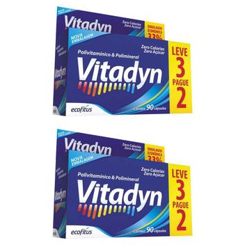 Kit 2 Suplemento Vitamínico Vitadyn 90 Cápsulas - Ecofitus - Vitaminas ...
