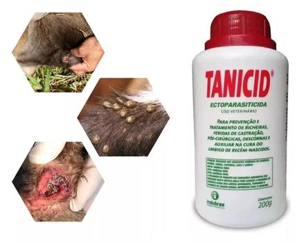 Kit 2 Tanicid Pó 200g Ectoparasiticida Equinos Bovinos - Indubras ...