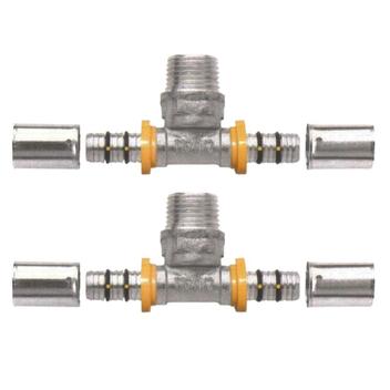 Kit 2 Te Tee Gás Encanado 16Mm Rm 1/2'' Pex Multicamadas - Astra ...