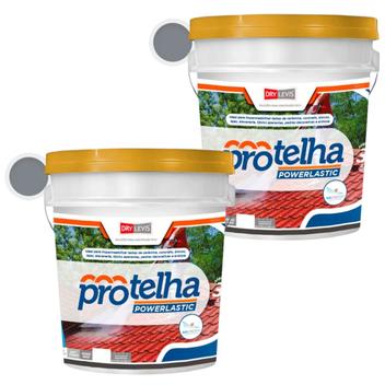 Kit 2 Tinta Elástica Impermeabilizante Para Telhado Protelha ...