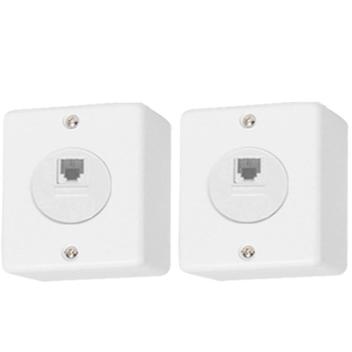 Kit 2 Tomada Rede RJ45 8 Fios Sobrepor Sistema X Canaleta - Módulo de ...