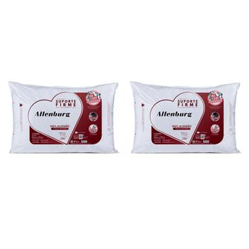 Kit 2 Travesseiros 50x70cm 180 Fios Suporte Firme Altenburg ...