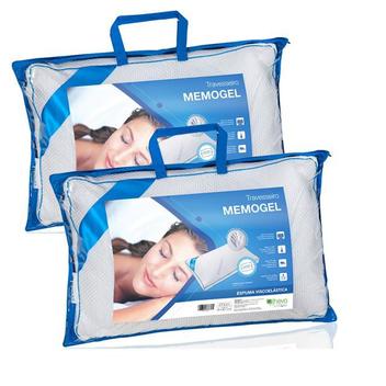Kit 2 Travesseiros Theva Memogel - Travesseiro Comum - Magazine Luiza