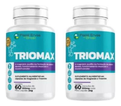 Kit 2 Triomax Magnésio Treonato Dimalato Quelato Cloreto Suplemento ...