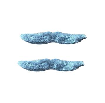 Kit 2 Un Bigode Falso Cinza De Pelúcia Curvado Nas Pontas - Blook ...