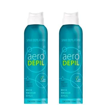 Kit 2 UN. Spray Mousse Depilatório Corporal Aero Depil 150ml ...