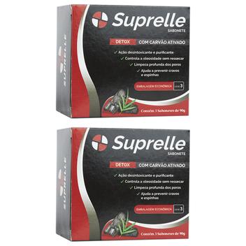 Kit 2 und Kit Sabonete Suprelle Carvão Ativado 90g c/3 und - Sabonete ...