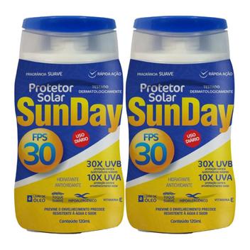 Kit 2 und Protetor Solar Sunday Fps30 120ml - Protetor Solar - Magazine ...
