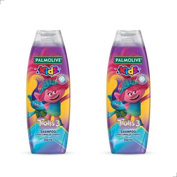 Kit 2 Und Shampoo Palmolive Kids Trolls- Limpa E Perfuma 350ml ...