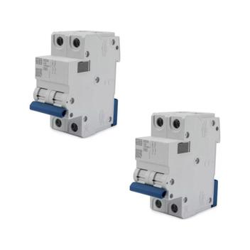 Kit 2 unidades - weg disjuntor bipolar 20a curva c c20 mini din 5ka mdwp - 000113 - Disjuntor ...