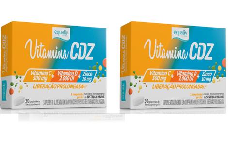 Kit 2 Vitamina Cdz C+D+Zinco Com 30 Cápsulas - Equaliv - Althaia ...