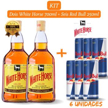 Kit 2 Whisky White Horse 700ml com 6 unidades de Energético RedBull de 250ml - Whisky - Magazine ...