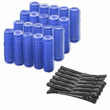 Kit 20 Bobs Formador de Cachos Para Cabelo 16mm + 12 Clips Bico de Pato ...