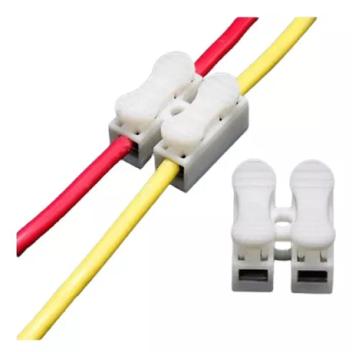 Kit 20 Conectores Fios Duplo 2 Vias Sem Solda Emenda De Fio ...