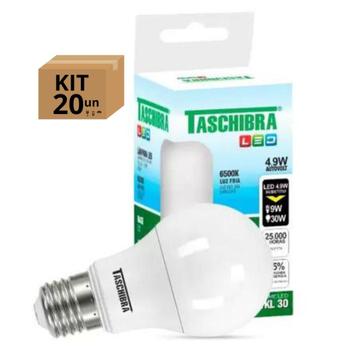 Kit 20 Lâmpadas Bulbo Led Taschibra TKL Biv E27 4,9W 6500k - Lâmpada de LED - Magazine Luiza
