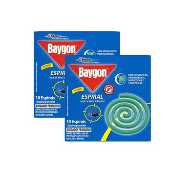 Kit 20 Repelente Espiral Baygon - Repelente e Inseticida - Magazine Luiza