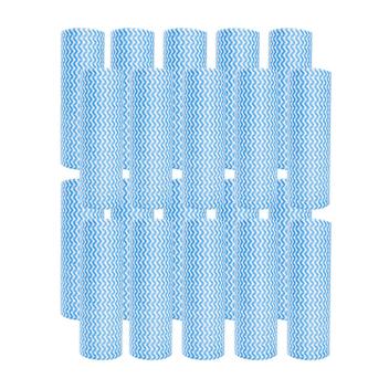 Kit 20 Rolo Pano Ergonômico Perflex Azul Design Multiuso Limpeza ...