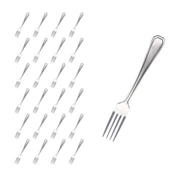 Kit 24 Pçs Garfo Reforçada Inox Restaurante / Casa / Bar - Em casa tem ...