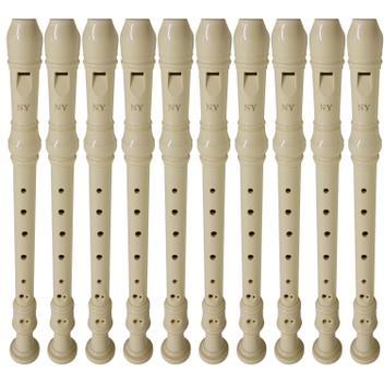 Kit 25 Flautas Doce Germânica FL 20G New York - NY Instruments - Flauta ...