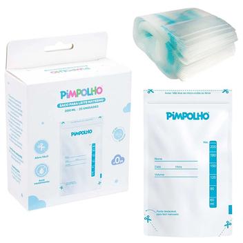 Kit 25 Sacos Para Armazenar Leite Materno 200ml Pimpolho - Recipiente ...