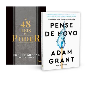 Kit 2livros, As 48 leis do Poder + Pense de Novo, O poder de Saber o ...