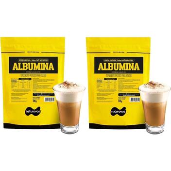 Kit 2x Albumina Naturovos 1kg Mocaccino - Albumina - Magazine Luiza