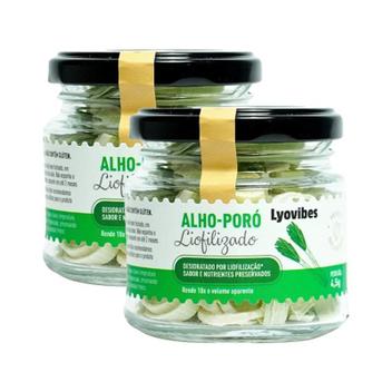 Kit 2X: Alho Poró Liofilizado Lyovibes 4,5G - Alho - Magazine Luiza