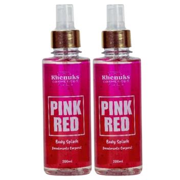 Kit 2x Body Splash Desodorante Corporal Pink Red 200ml Rhenuks ...