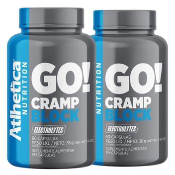 Kit 2X Go Cramp Block Eletrolitos Endurance 60Caps Atlhetica ...