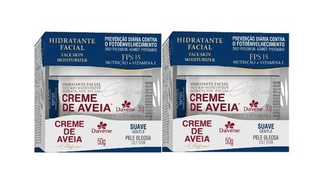 Kit 2x Hidratante Facial Creme de Aveia Suave 50g - Davene - Sistema ...