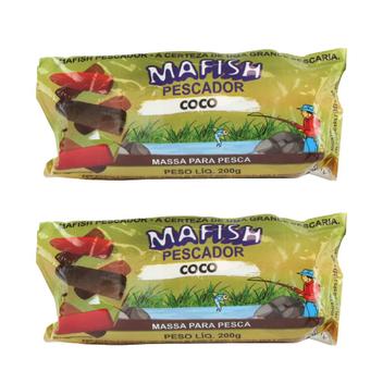 Kit 2x Massa Pronta Para Pesca 200g Coco - Mafish - Isca Artificial ...