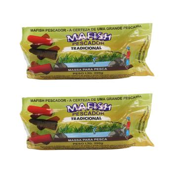 Kit 2x Massa Pronta Para Pesca 200g Tradicional - Mafish - Isca ...