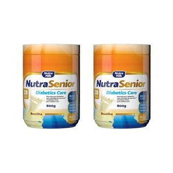 Kit 2X Nutra Senior Adulto 50+ Diabetics Care Complemento Alimentar ...
