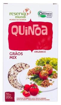 Kit 2X: Quinoa Em Grãos Mista Orgânica Reserva Mundi 200G - Quinoa ...