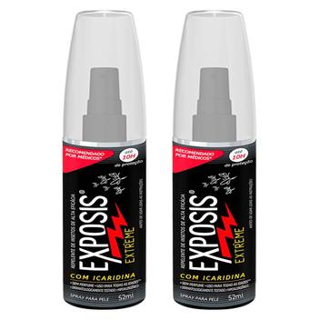 Kit 2x Repelente de Insetos Exposis Extreme Com Icaridina Uso Adulto e ...