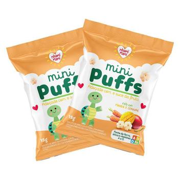 Kit 2X: Snack Infantil Mini Puffs Manga E Cenoura Nhami Mami ...