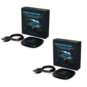 Kit 2x Streaming Box+ 4GB Ram 64GB Armazenamento Interface Desbloqueio ...