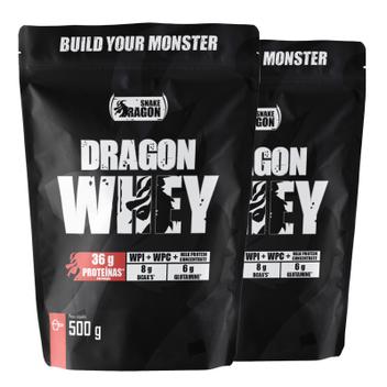 Kit 2x Whey Protein Dragon Whey Snake Dragon Refil 500g cada - Whey ...