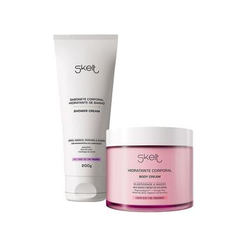 Kit 2x1 Skelt Corporal Shower Cream Sabonete Cremoso 200g + Body Cream ...