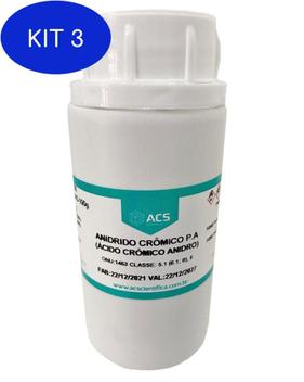 Kit 3 Acido Cromico Vi (Anidrido Cromico)(Oxido De Cromo ) Pa 100G ...