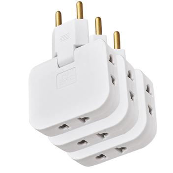 Kit 3 Adaptador Benjamin Tomada Multiplicador Dobrável 16a - Tex Web ...